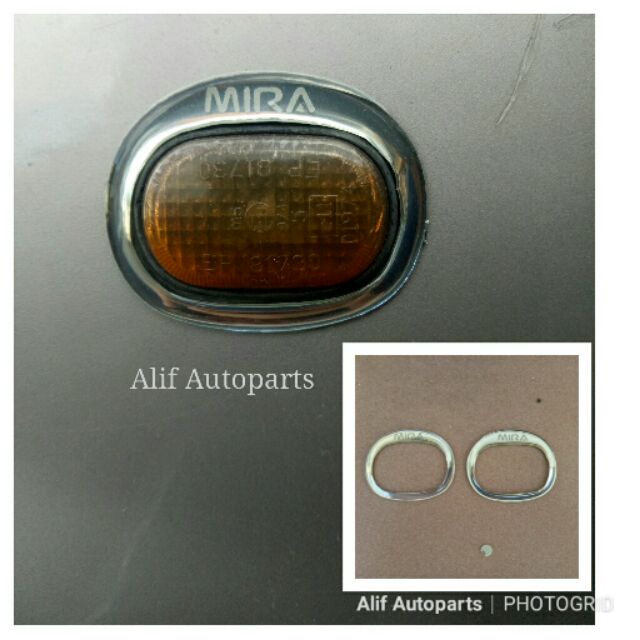 แหวนสัญญาณ Mira Cover Chrome Krom Perodua Kancil | Shopee Thailand