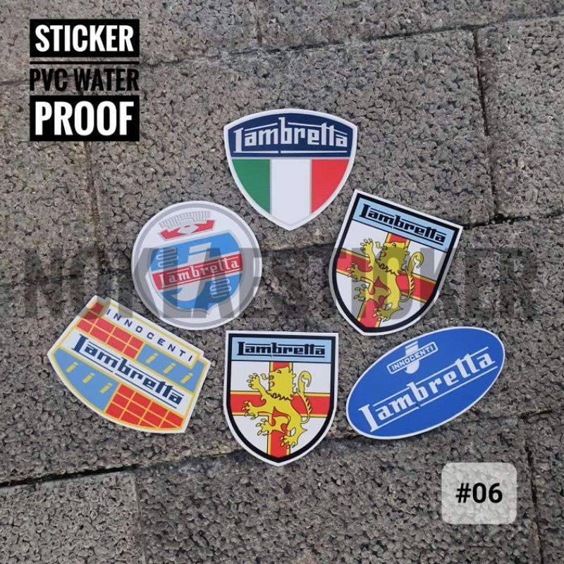 Sticker Lambretta แบมเบทต้า สติ๊กเกอร์กันน้ำ100% ติดรถ ส่งไว | Shopee ...