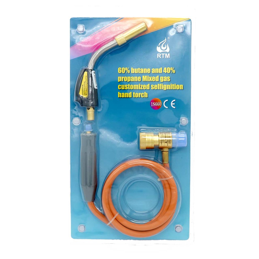 หัวเชื่อม Hand-torch รุ่น มีสาย RTM-1S660 ใช้ต่อกับแก๊สกระป๋อง เชื่อม ...