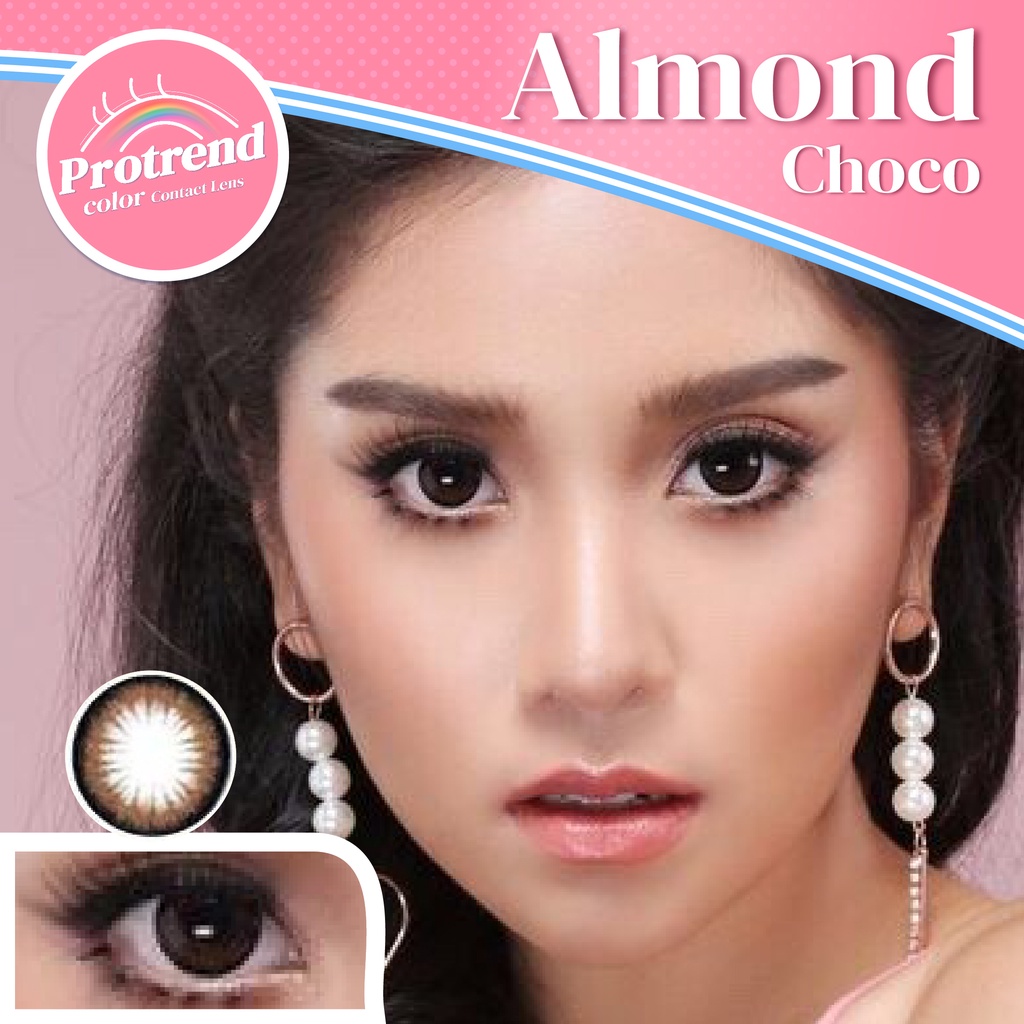 protrendcolor : คอนแทคเลนส์ รุ่น Almond Choco | Shopee Thailand
