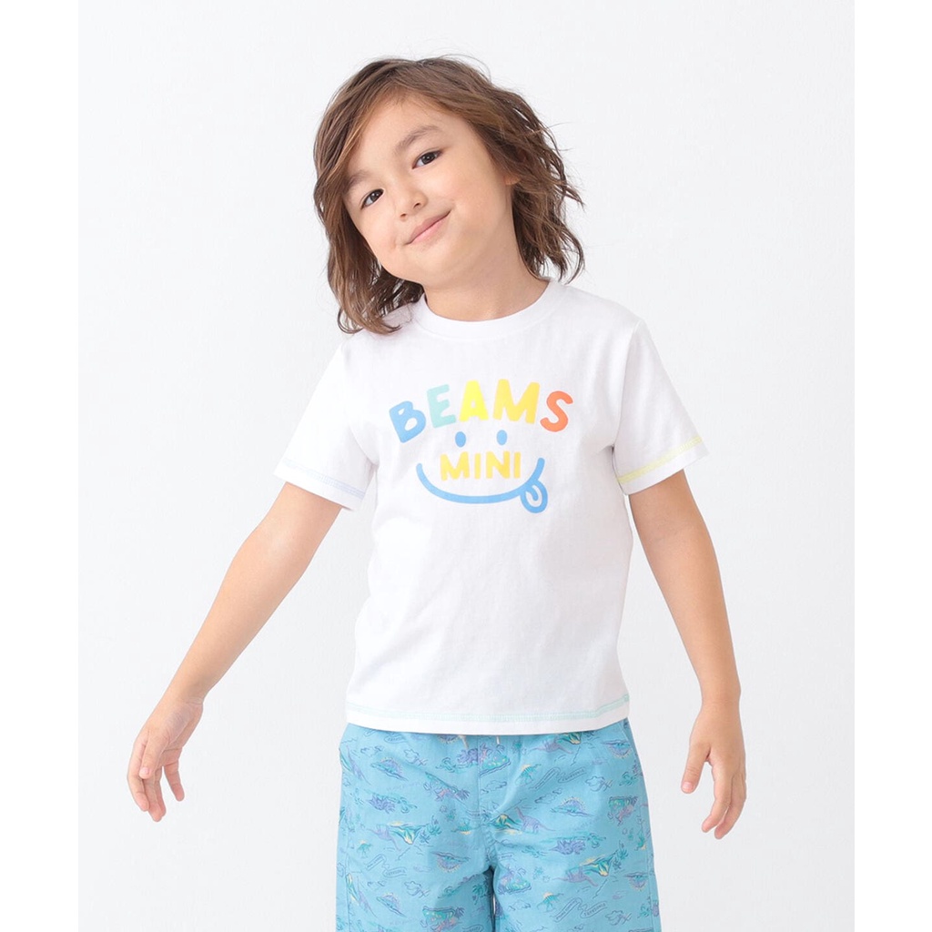 เสื้อยืด BEAMS mini ลาย Smile สีขาว (Beams mini smile tee - White ...