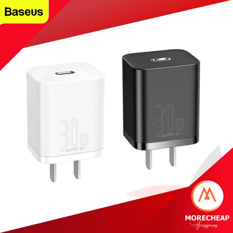 🔥ถูก/แท้🔥Baseus หัวชาร์จ USB-C PD 30W TypeC ชาร์จไว FastCharge Adapter ...