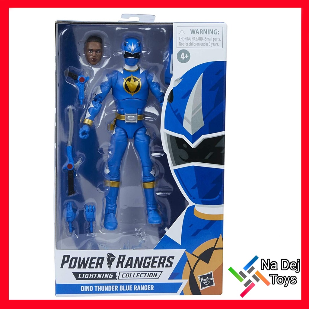 Power Rangers Lightning Collection Dino Thunder Blue 6" Figure พาวเวอร์ ...