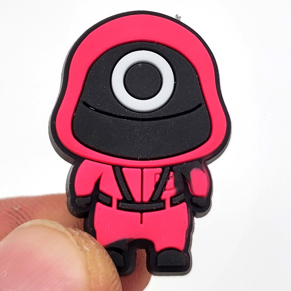 Jibbitz อุปกรณ์เสริมรองเท้าแตะ CROCS Pvc Squid game ลายการ์ตูน 1 ชิ้น ...