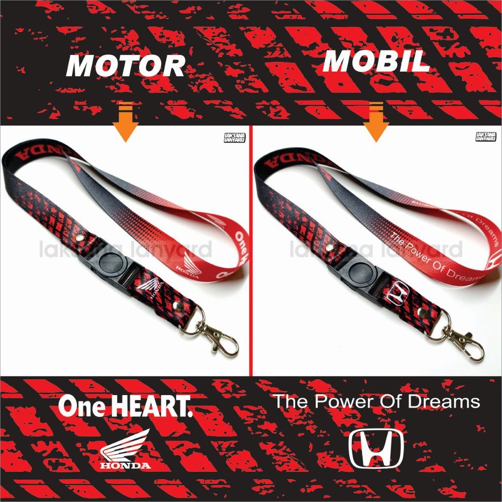 สายคล้องบัตร Id สําหรับ HONDA ONE HEART และ HONDA CARS The Power Of ...