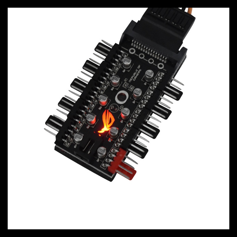 ต่อพ่วงพัดลม ROG Fan Hub 3 Pin 4 Pin PWM 10 ช่อง | Shopee Thailand
