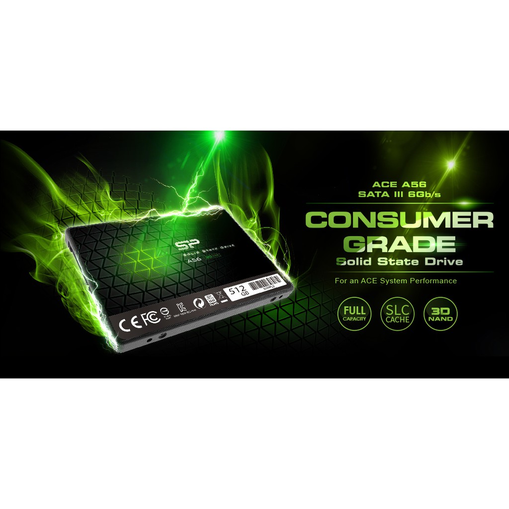 SSD ACE SP A56 128GB SATA 2.5" III SILICON POWER (R 560 : W 530 ...
