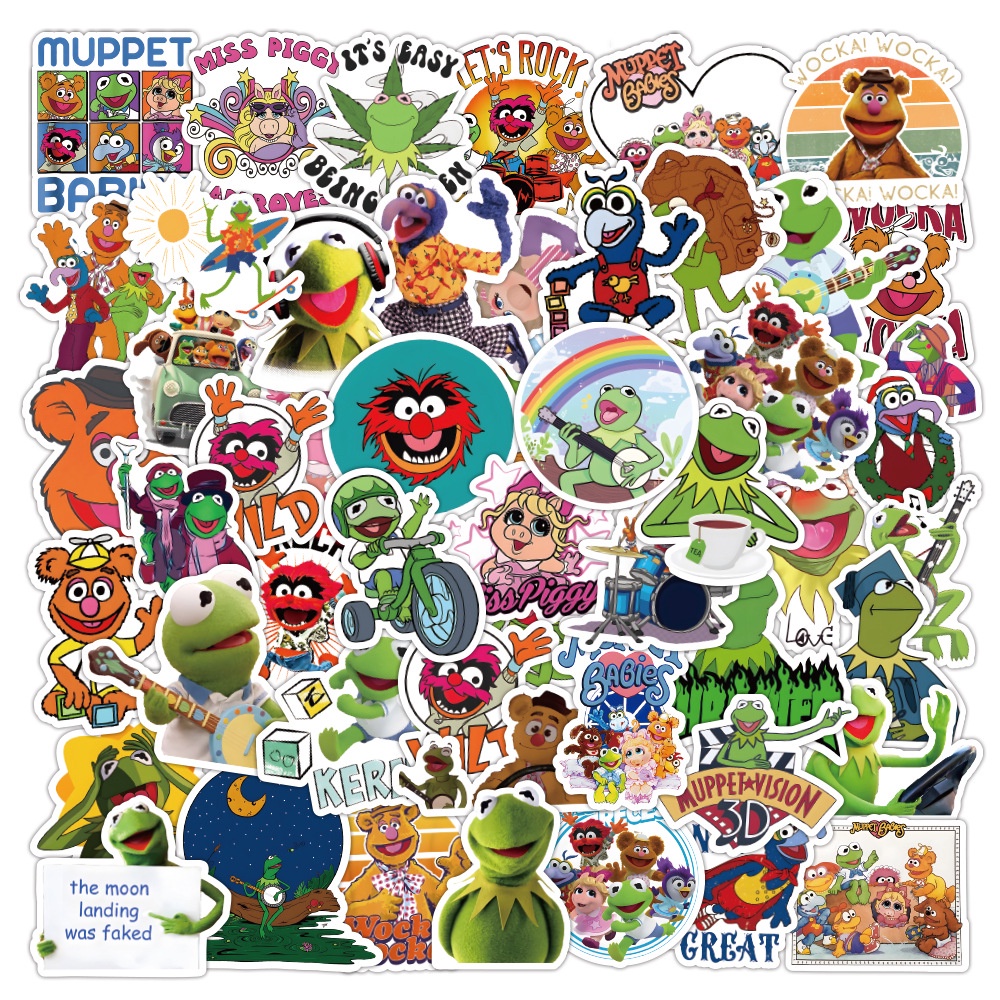 Kermit the Frog เซซามีสตรีท (芝麻街)KAWS กบเคอร์มิท Sesame Street sticker ...