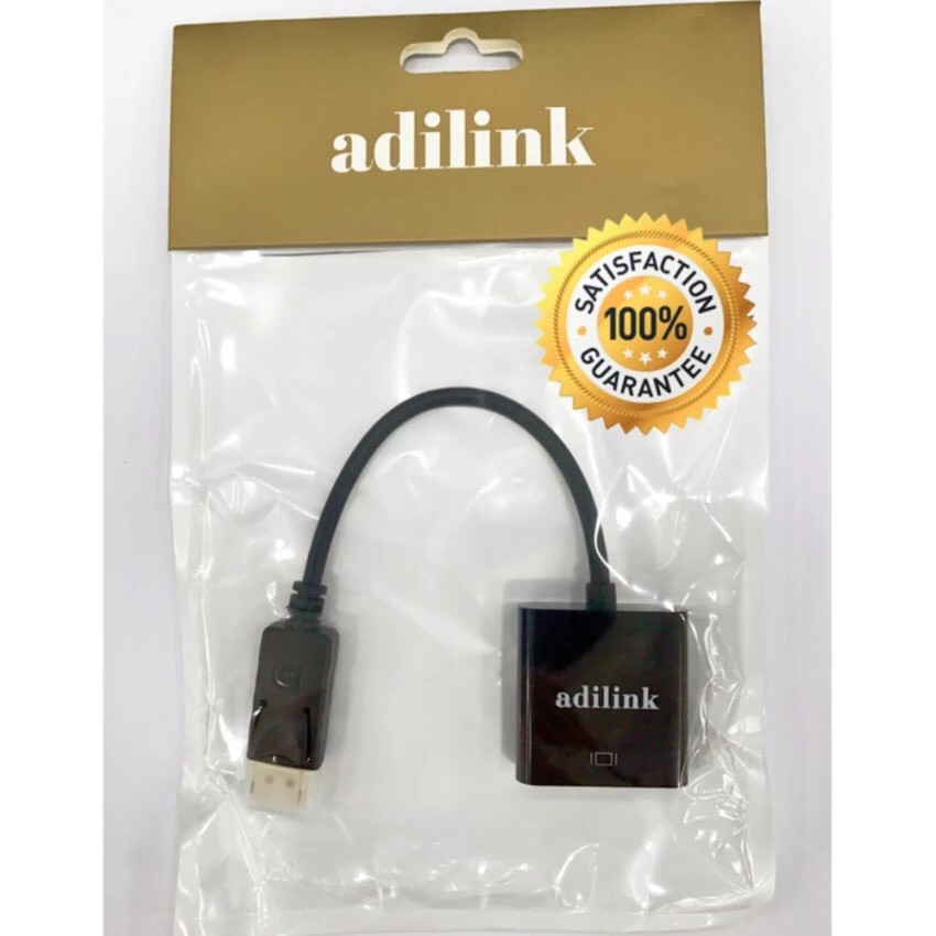 Display Port DP M to VGA F Cable 1080P Converter Adapter - Black ...