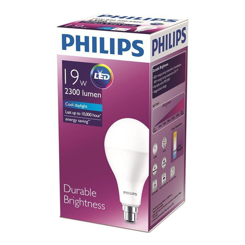 หลอด Lamp Philips LED Bulb 19-160W E27 6500K 230V A80 APR | Shopee Thailand