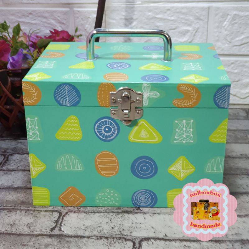 NUIBOX HANDMADE กล่องใส่เครื่องสำอาง งานแฮนด์เมด ไซส์ S ขนาด 14x18x12 ซม. | Shopee Thailand