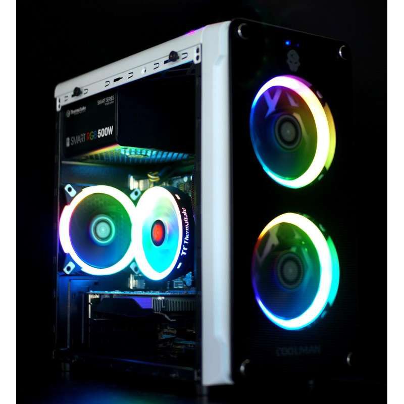 Com Set - Full RGB case fan X3 RGB CPU Cooler RGB PSU - I5 Gen3 8GB ram ...