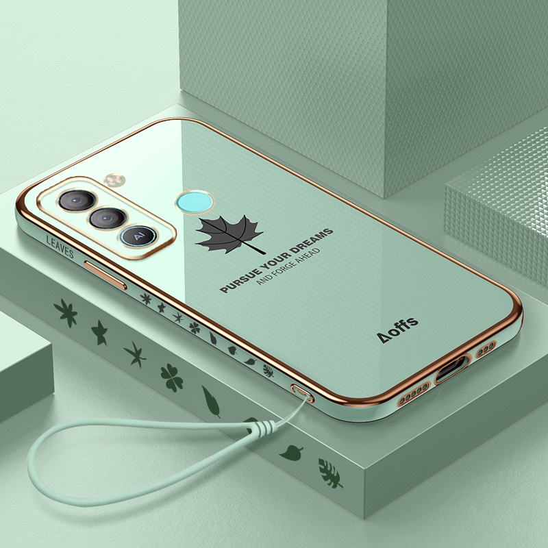 รูปแบบใบเมเปิ้ลปลอก Tecno Pop 5 LTE BD4 BD4i BD4a ออกแบบใหม่สแควร์รูป ...