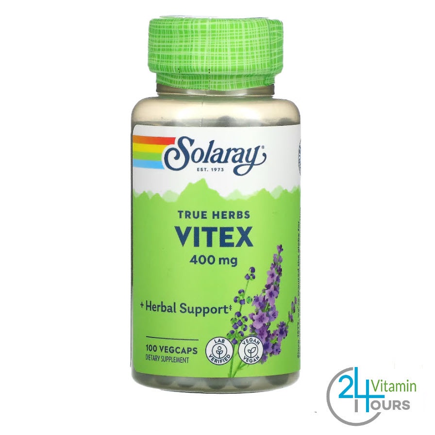แพคเกจใหม่ !! Solaray , Vitex , 400 mg , 100 VegCaps ,ไวเท๊กซ์ ปรับ ...