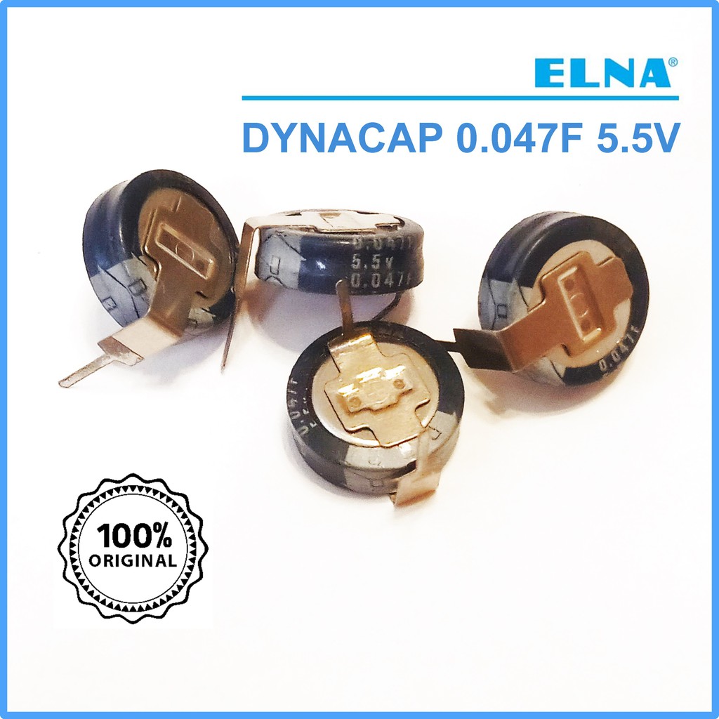 Supercapacitor (EDLC) 0.047F 5.5V ยี้ห้อ ELNA / Memory Back-up ...