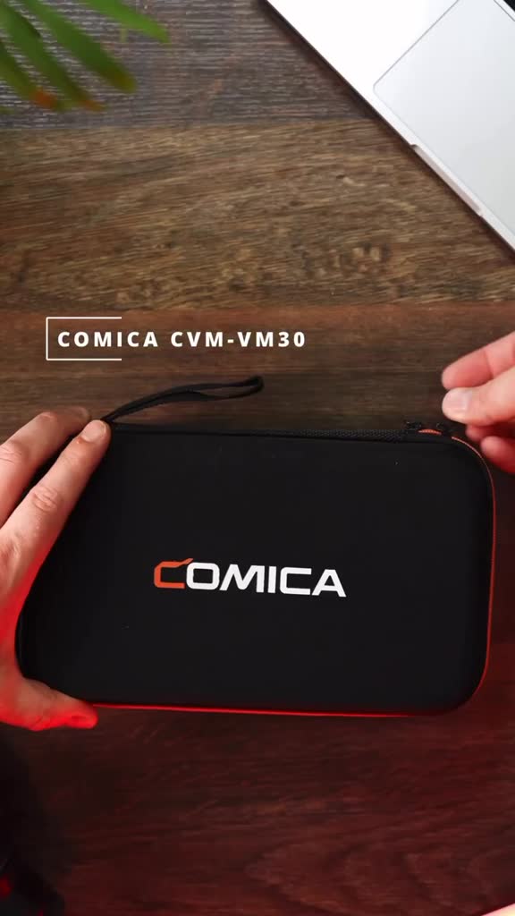 Comica VM30 2.4G Super Cardioid Condenser Microphone พร้อมโหมดไร้สาย, หน้าจอ LCD สําหรับกล้อง ...