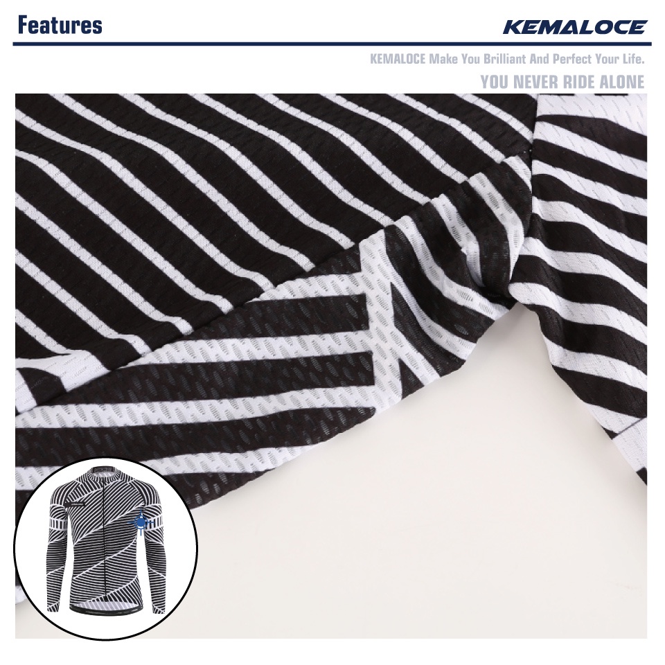 KEMALOCE กลางแจ้งชุดปั่นจักรยาน ประเทศไทยสไตล์แข่งรถเสื้อปั่นจักรยานแขน ...