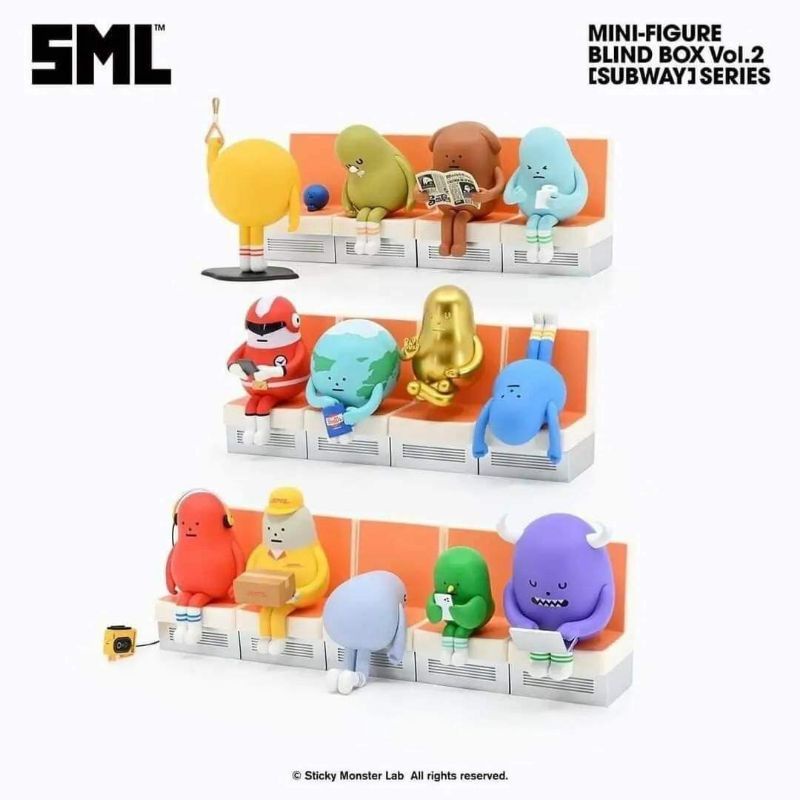 🚉 ของแท้ พร้อมส่ง 🚉 กล่องสุ่ม SML Mini Figure Vol.2 : Sticky Monster ...