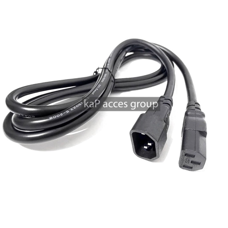 AC Power UPS (3*1.5 sq.mm) สายไฟเอซี เพาเวอร์ IEC-320 C13 / C14 UPS Loop Power (1.8) | Shopee ...