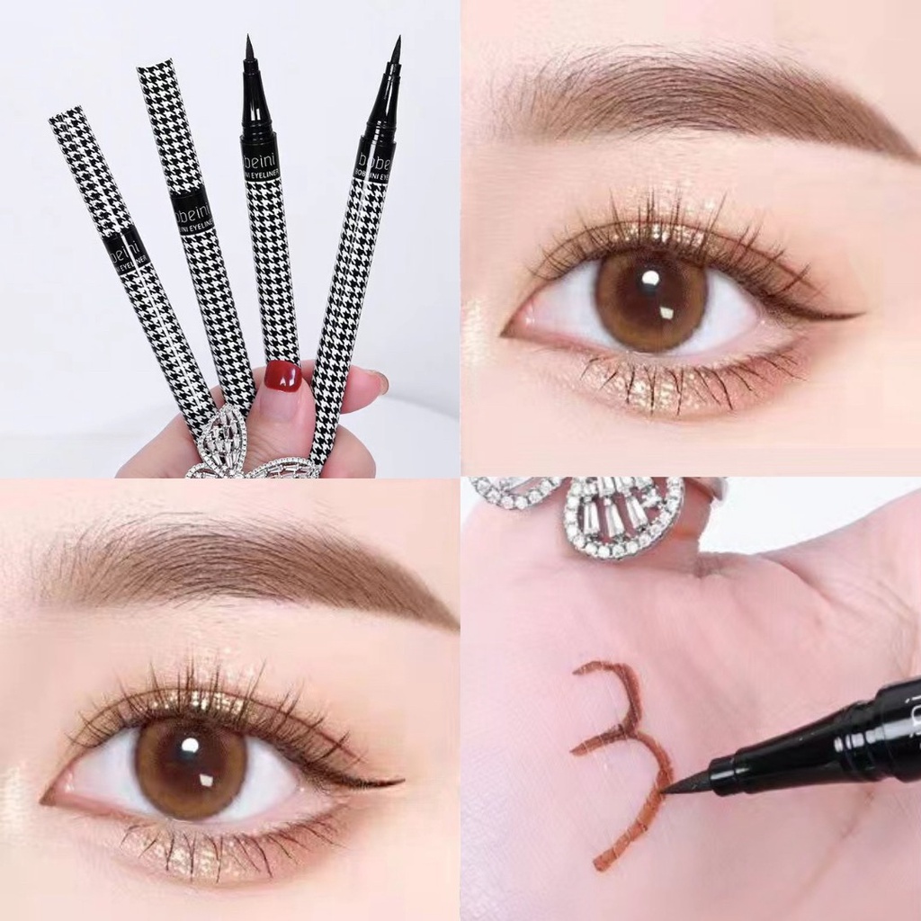 bobeini 1181 อายไลเนอร์หัวเล็กสลิม 0.1 มิล เขียนง่าย ให้เส้นเล็กคม สี ...