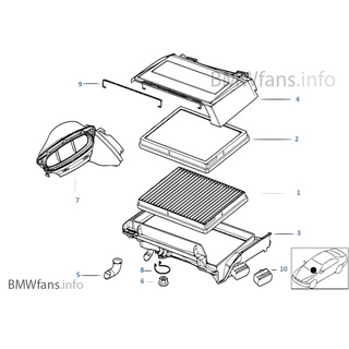 ท่องวงช้าง ท่อกรองแอร์ ซ้าย 64318379621 BMW E39 ของแท้ ของใหม่ | Shopee ...