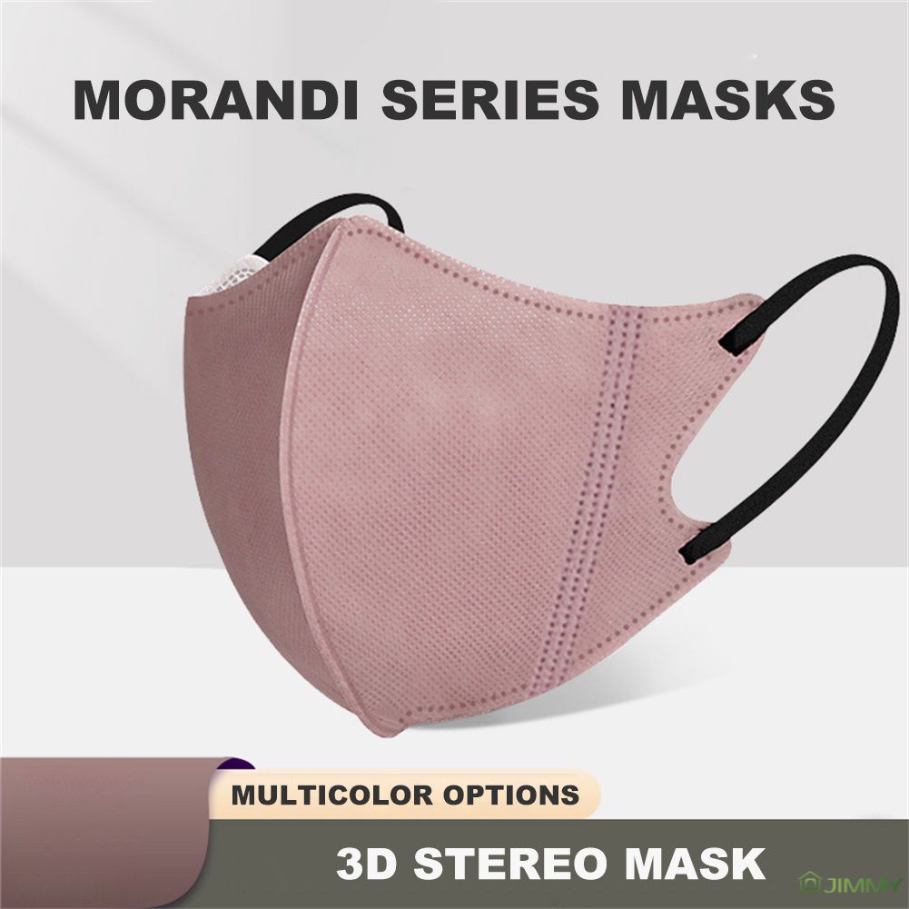 ღ 10pcs Pure Color Disposable Protective Mask 3d 3 Layer Prevention ...