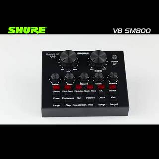 ไมค์คอนแดนเซอ ไมค์ไลฟ์สด (shure แท้ SM800 ไมโครโฟนคอนเดนเซอร์ +V8 ...