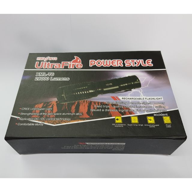 ไฟฉาย Ultrafire Power style(101B) ครบชุด | Shopee Thailand