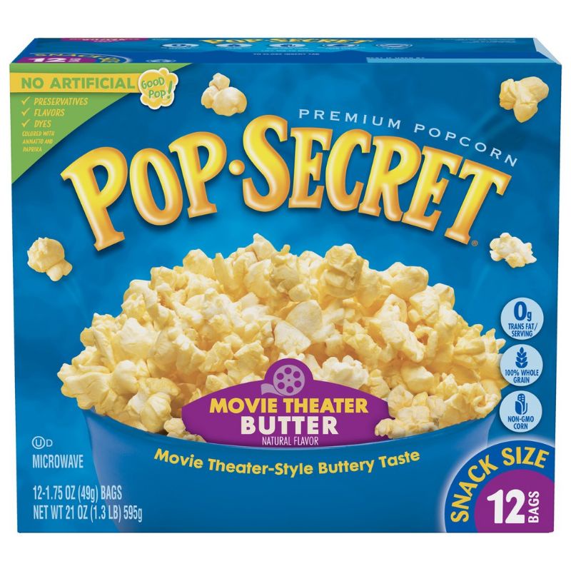 Pop secret รส movie theater Size 12 ซอง รสยอดนิยม อร่อยสุด | Shopee ...