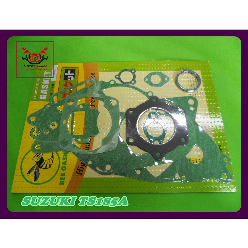 ENGINE GASKET COMPLETE SET Fit For SUZUKI TS185A // ปะเก็นเครื่อง "ตราผึ้ง" ชุดใหญ๋ ครบชุด ...