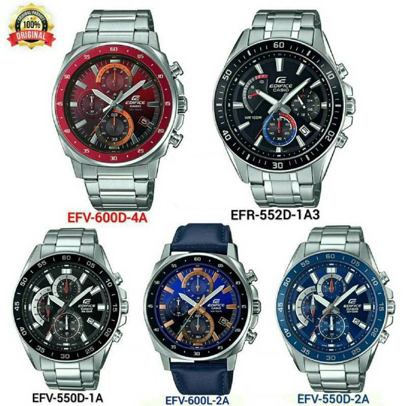 Casio EDIFICE รุ่น EFR-552D-1A3, EFV-550D-1A, EFV-550D-2A สำหรับผู้ชาย ...