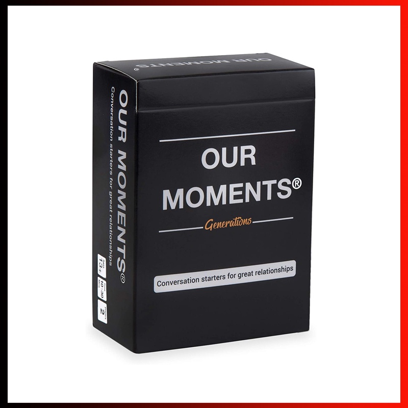 การ์ดเกม OUR MOMENTS Generations 100 Thought สําหรับครอบครัว | Shopee Thailand