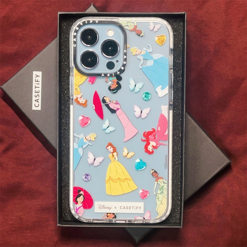 Casetify X Disney Princess Label White Edge Clear Sideband Font Casing ...