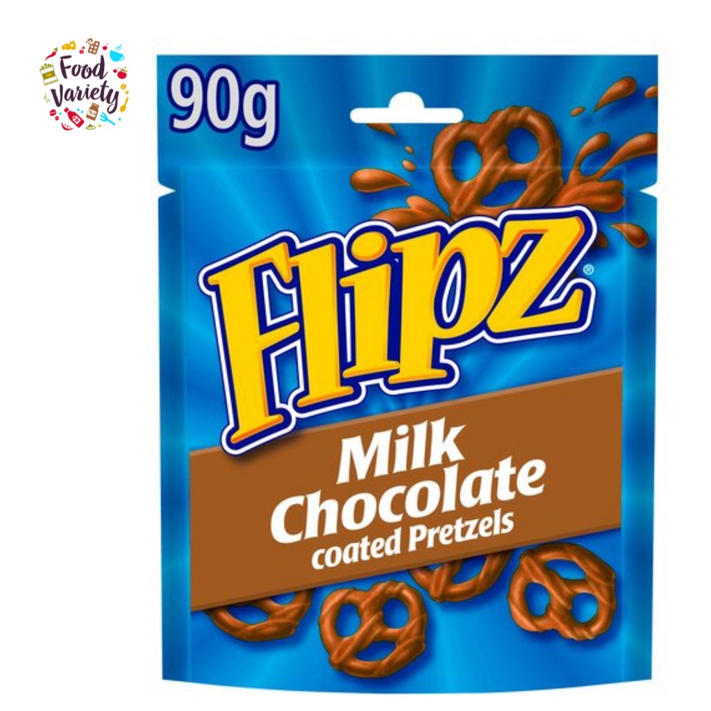 [BestBefore- 19Jul2025] Flipz Milk Chocolate Coated Pretzels 80g ฟลิปซ์ ...