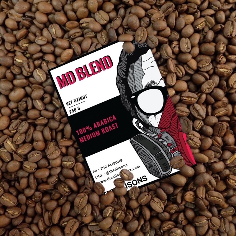 MD BLEND 250 g. : เมล็ดกาแฟ 100% Arabica เกรด A / คั่วกลาง | Shopee ...