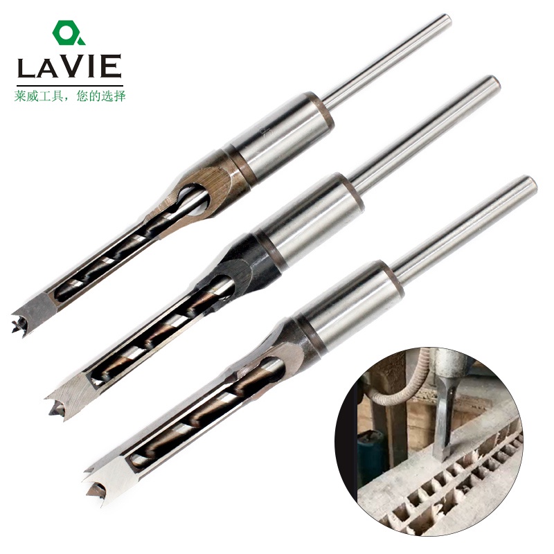 1 PC HSS Twist เจาะ Bits Square Auger Mortising Chisel เจาะชุดสแควร์ ...