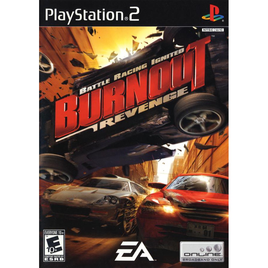 แผ่นเกมส์PS2 Burnout Revenge ps2 แผ่นไรท์ เกมเพล2 รถแข่ง burnout ps2 ...