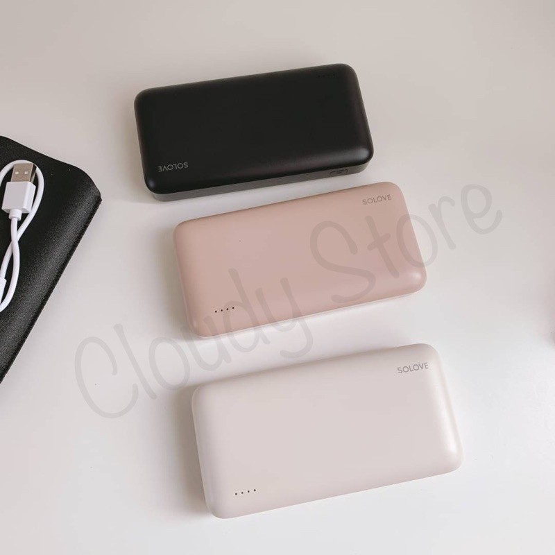 🌟Power Bank “SOLOVE S20 “ ความจุ 20,000 mAh !!แถมฟรีสติกเกอร์น่ารักจาก ...