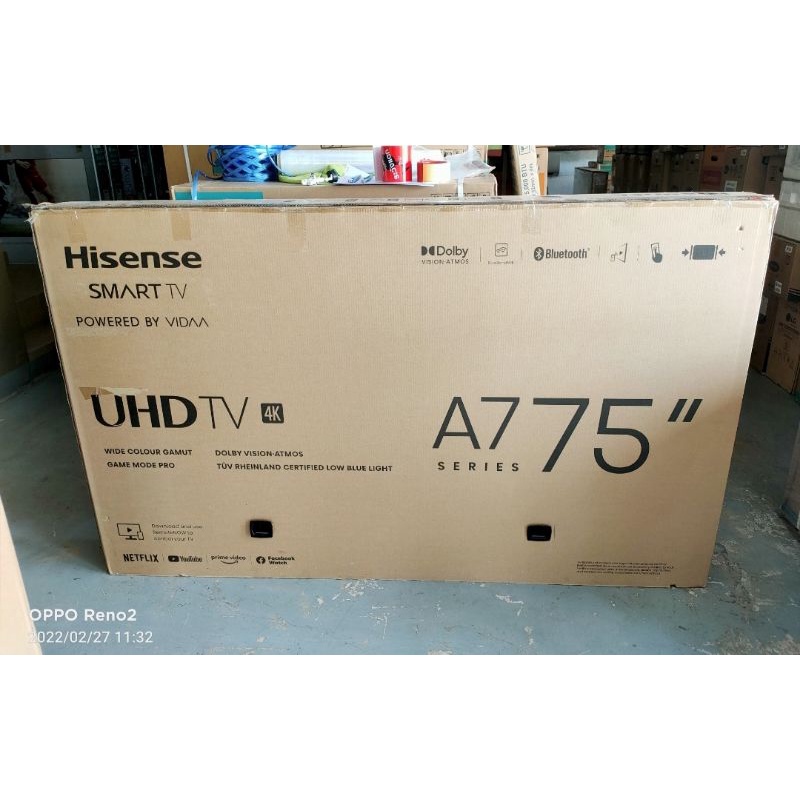 🎀 Hisense Andriod TV 4K 75" 75A7G สินค้าเกรด B | Shopee Thailand