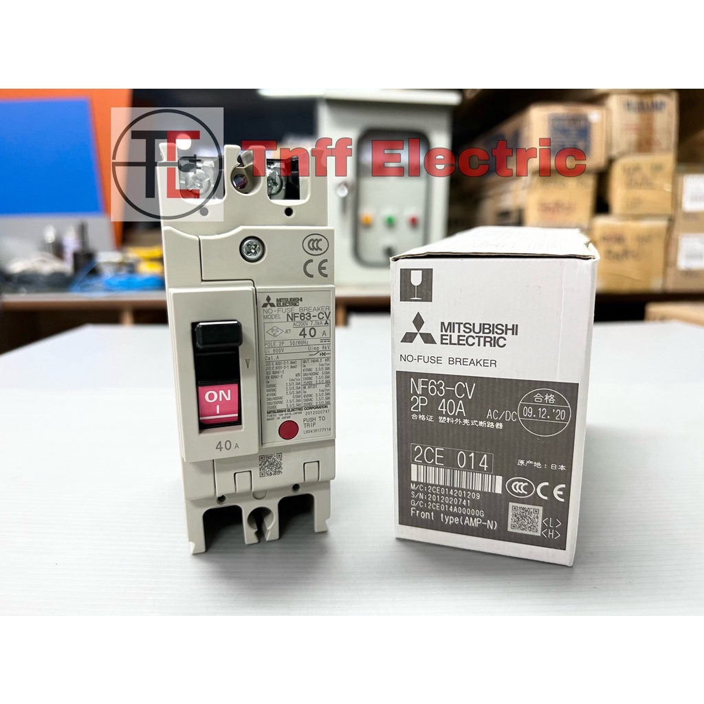 Mitsubishi Breaker เบรกเกอร์ NF63-CV 220VAC (2P40A, 2P50A, 2P63A) | Shopee Thailand