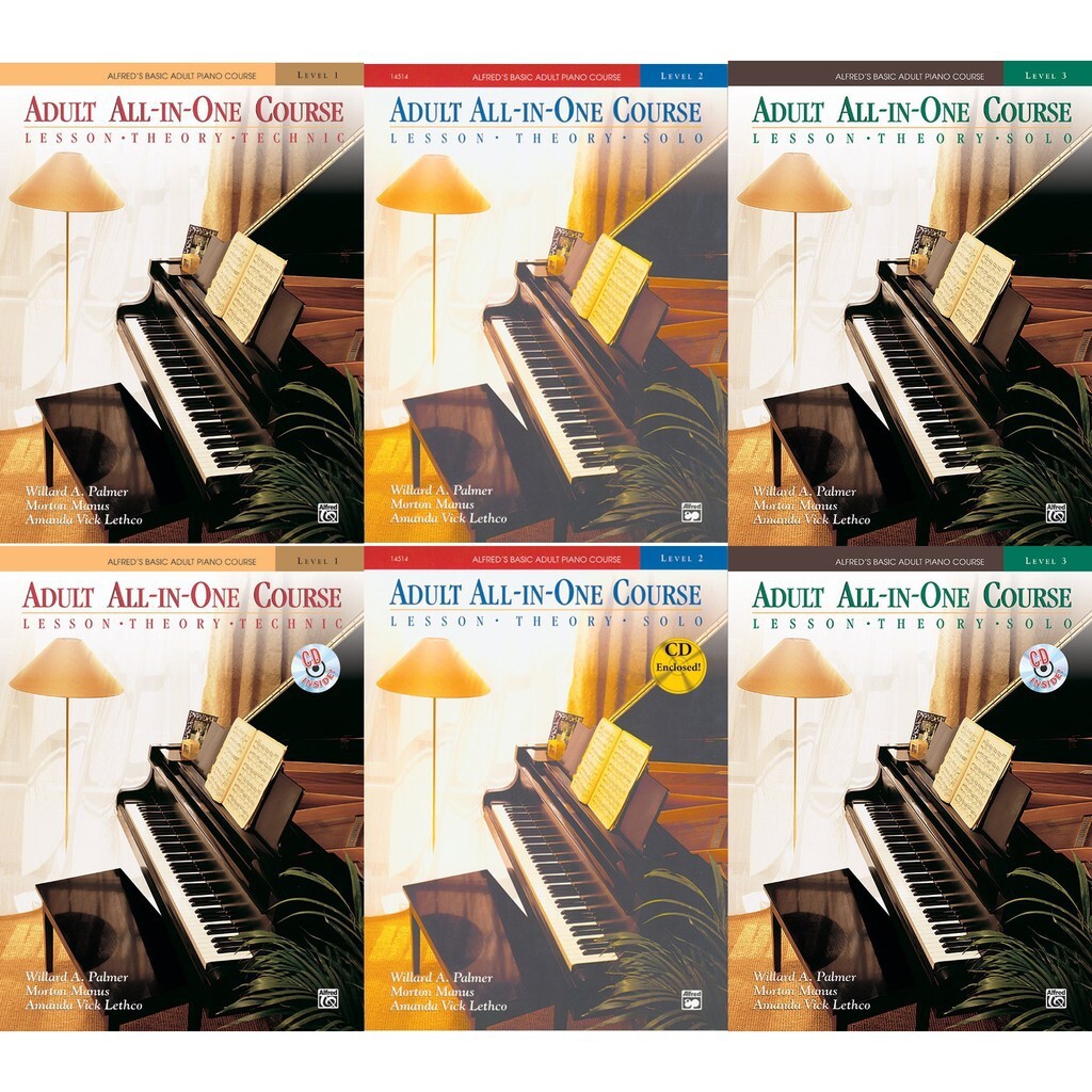 Alfred's Basic Adult Piano Course: Adult All-In-One Level 1-3 (Book ...