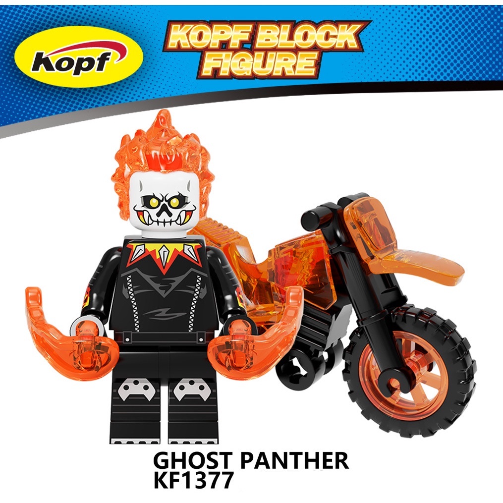 ของเล่นโมเดลตัวต่อ Ghost Rider Soul Chariot ขนาดเล็ก สําหรับเด็ก ...