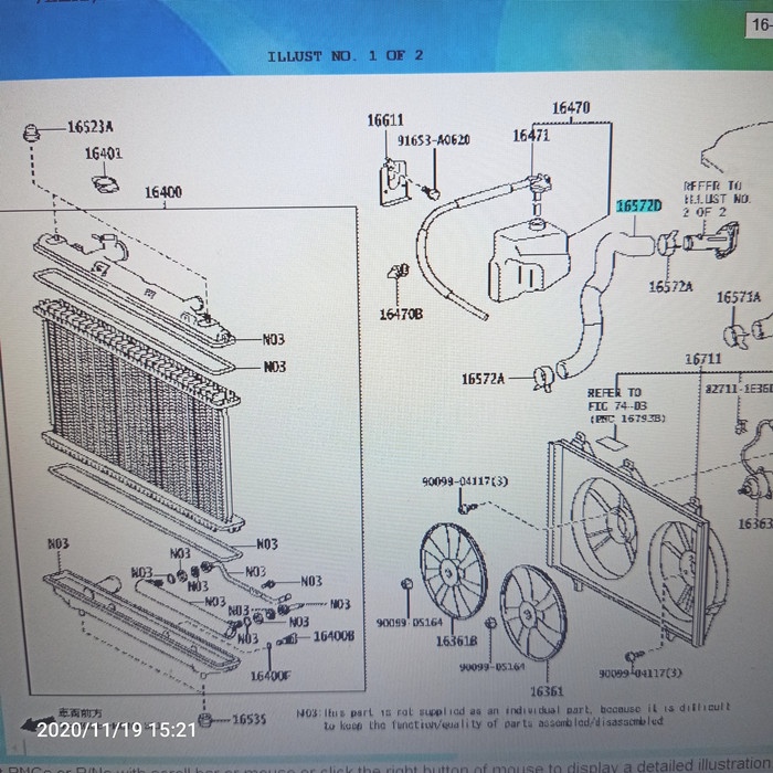 New Camry ACV40 2400CC ท่อหม้อน้ําด้านล่างเดิม (รหัส A 001) | Shopee ...