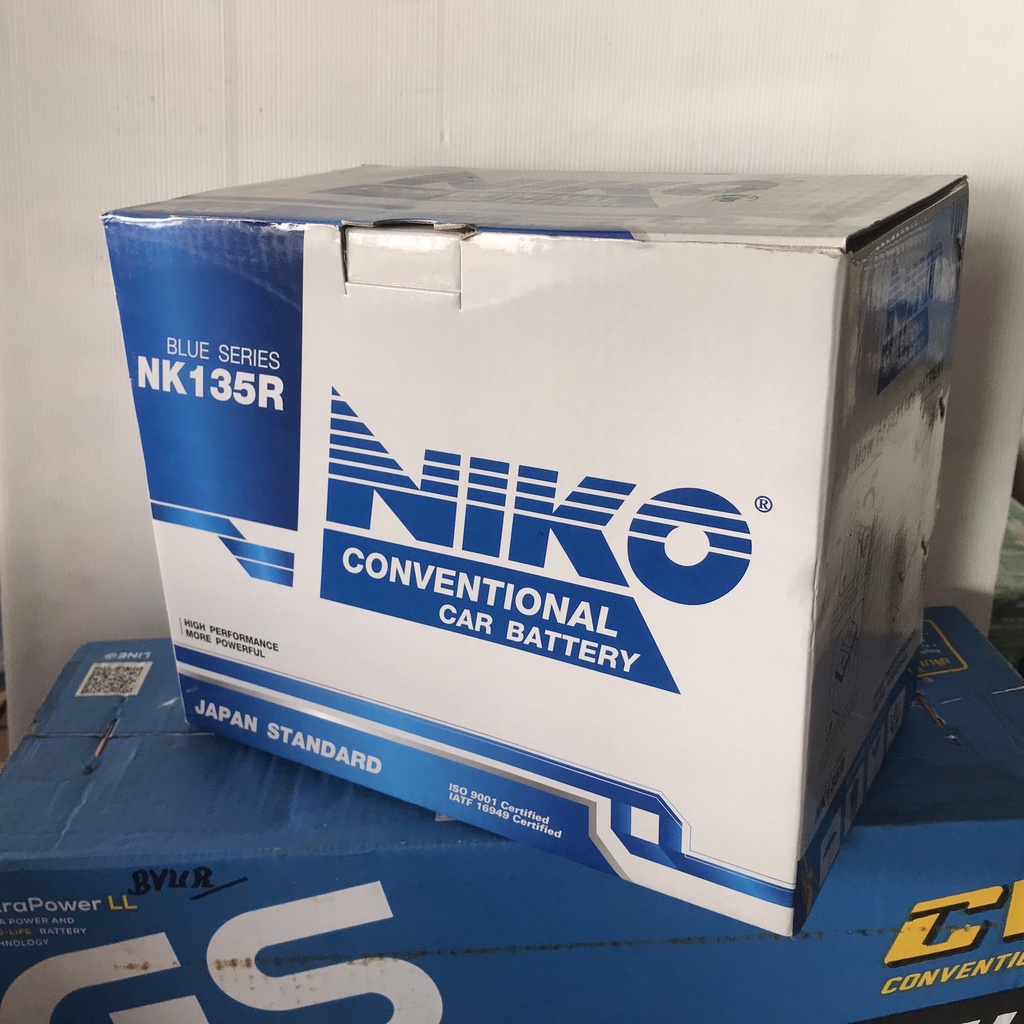 แบตเตอรี่รถยนต์NIKO NK135 12V 70แอมป์ มีรับประกัน(ตรวจสอบขั้วก่อนสั่ง ...