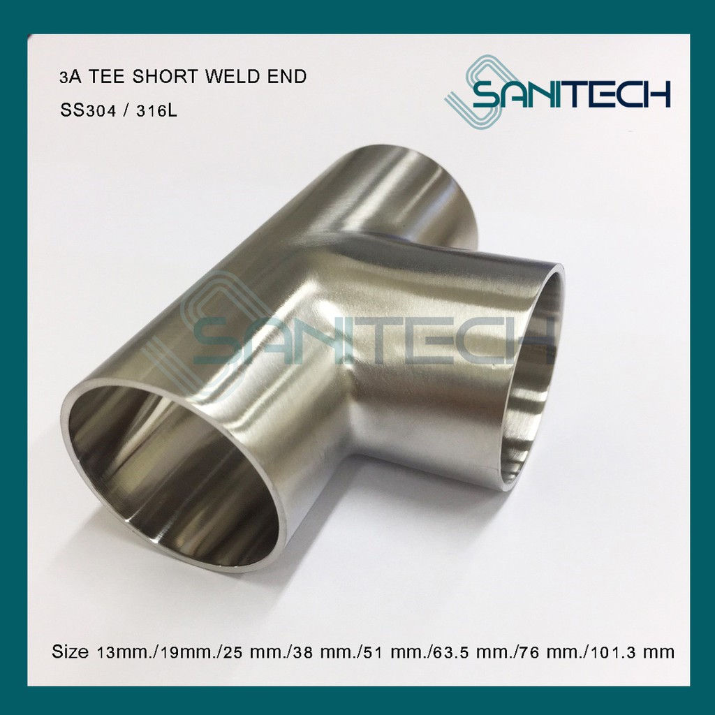 สามทางสั้นด้านเท่า SUS304 ฟู้ดเกรด (TEE SHORT) คุณภาพสูง | Shopee Thailand