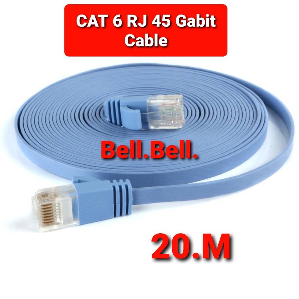 แบน Cat6 Rj45 เครือข่ายสาย Lan Ethernet Cat6 Cat 6 Rj-45 Ethernet Utp ...