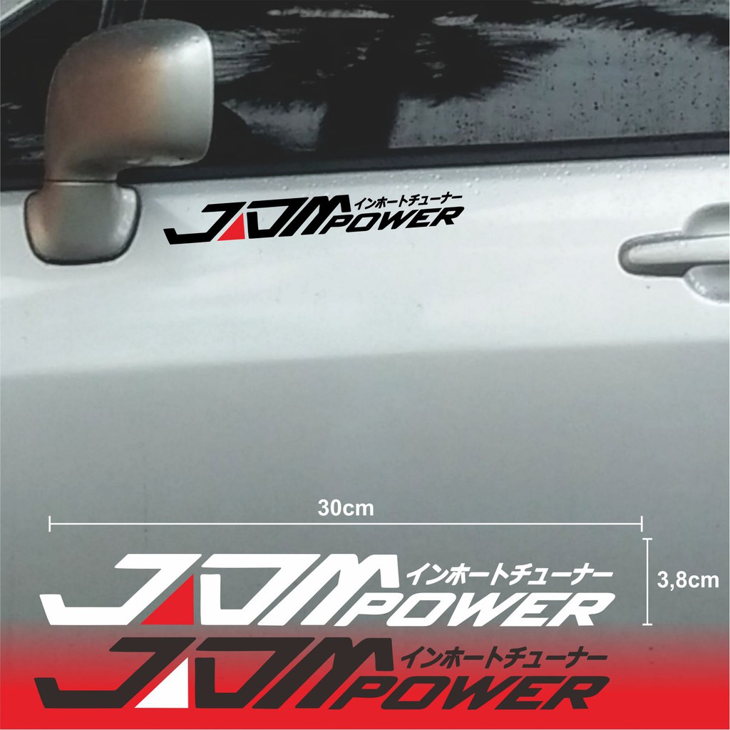 สติ๊กเกอร์ตัด - สติ๊กเกอร์ติดกระจกตัวรถ - JDM POWER | Shopee Thailand
