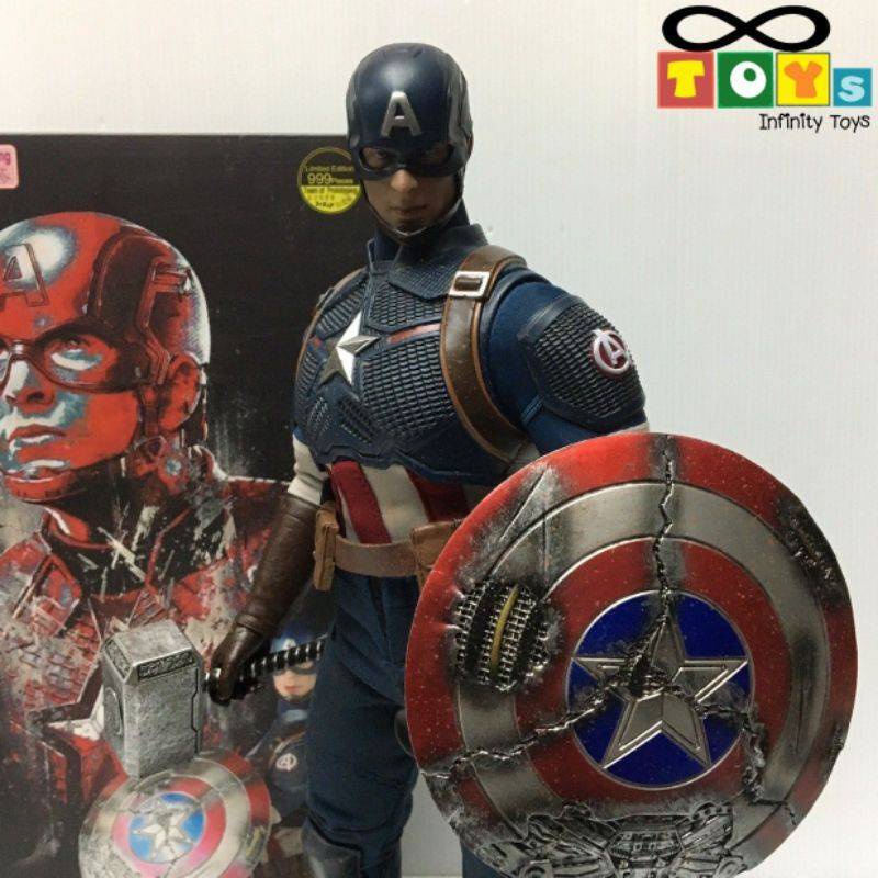 Model Captain America โมเดลกัปตันอเมริกา ฉากต่อสู้ | Shopee Thailand