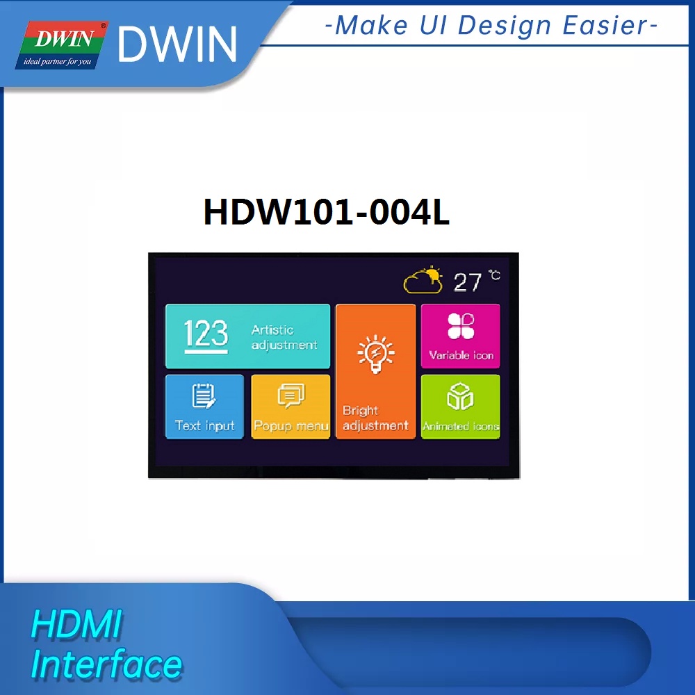 Dwin 10.1 Inch 1280*800 HMI IPS TFT LCD Connect USB Capacitive Touch Panel Display Module For ...