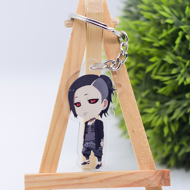 Tokyo Ghoul Acrylic Keychain Anime Double Sided Pendant Sasaki Haise ...